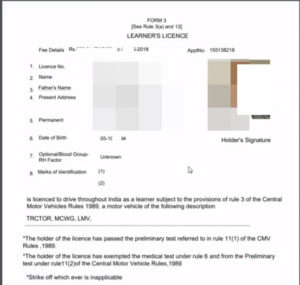 Download Learner License Online | Get Learning Licence (LL) PDF Copy ...