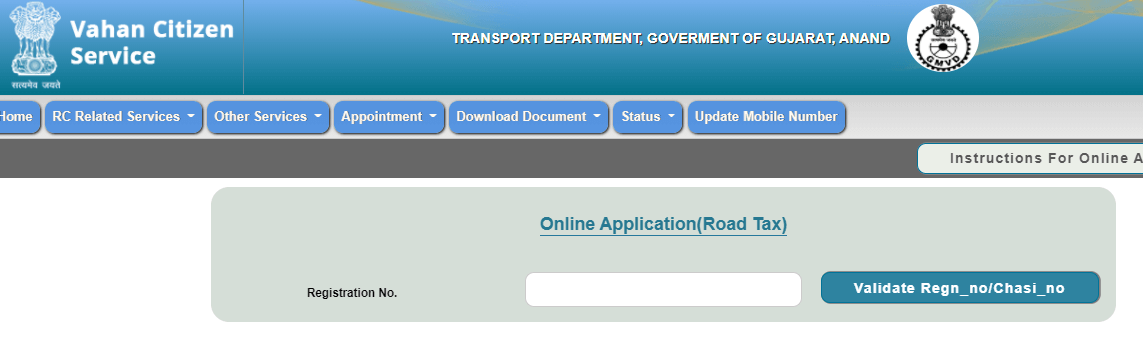 Online Road Tax Payment for Vehicle - Pay and check pending tax ...