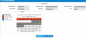 How to Book Appointment for Driving License Retest & Payment ...