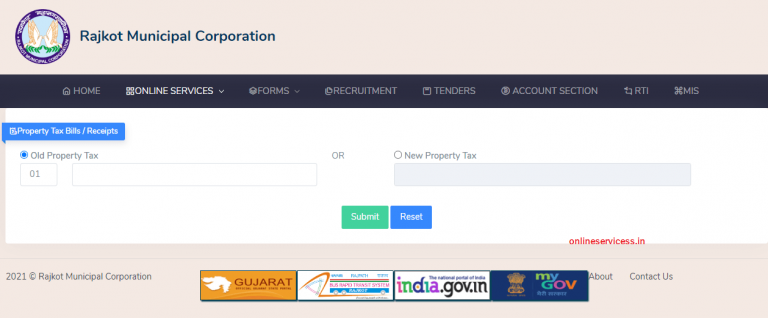 How to Pay Property Tax (vera bill) online in Rajkot Municipal ...