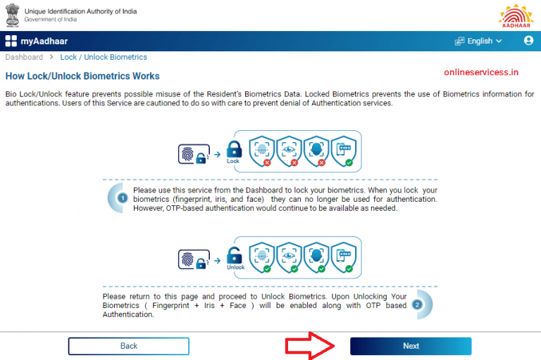 How to Lock/Unlock Aadhaar Card Biometric Data online by UIDAI Website ...