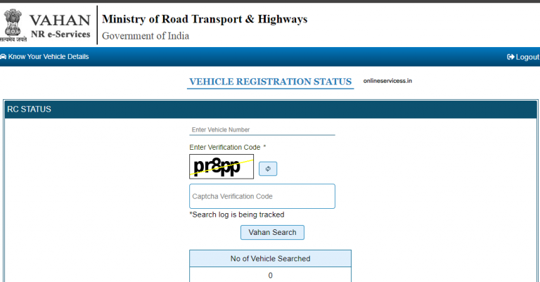 Vehicle chassis number search | Check Vehicle details - Onlineservicess