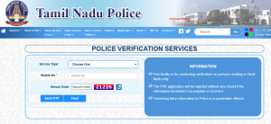 How to Apply Tamil Nadu Police verification (NOC) Certificate online - Onlineservicess