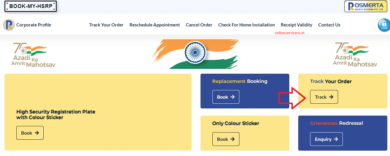 How to Book My HSRP Number Plate online for All State - Onlineservicess
