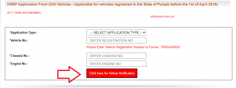 How to Book My HSRP Number Plate online in Punjab - Onlineservicess