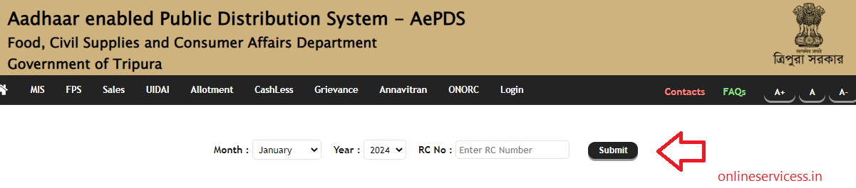 Tripura Ration Card Download Via DigiLocker and AePDS Portal ...