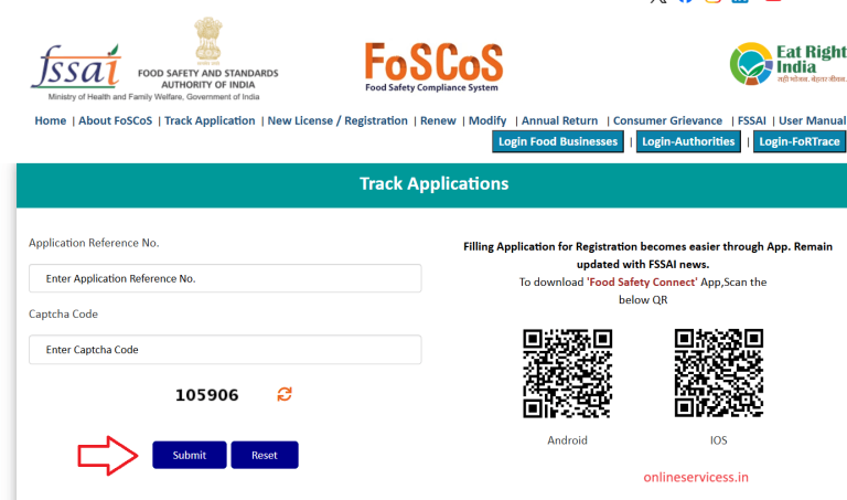How to Check FSSAI License Application Status online - Step By Step ...