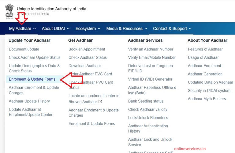Baal/Child Aadhaar Card - Apply, Benefits, Required Documents - Onlineservicess