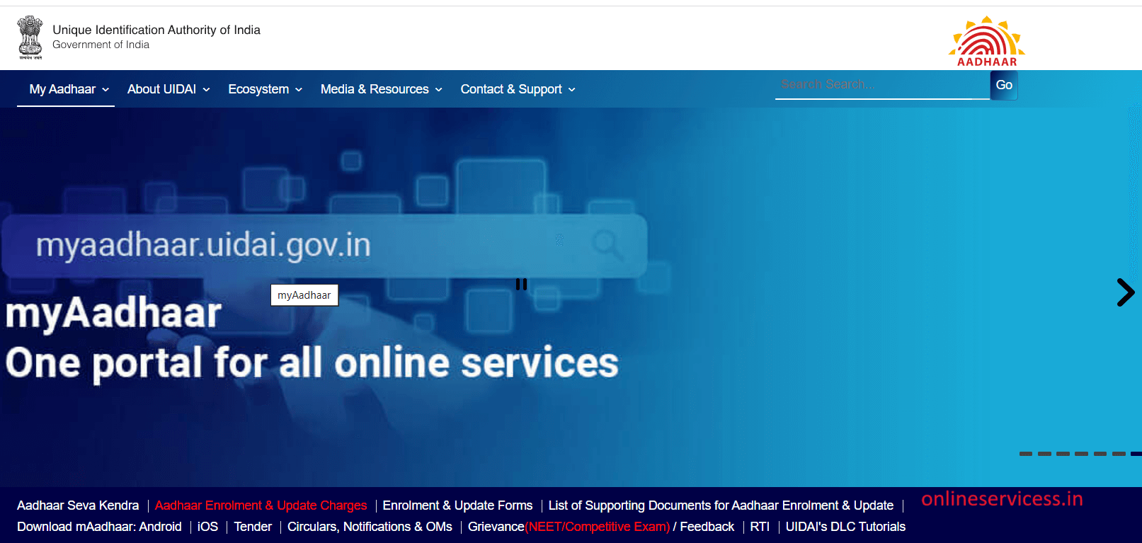 How to Lock or Unlock Aadhaar Card uses online? - Onlineservicess